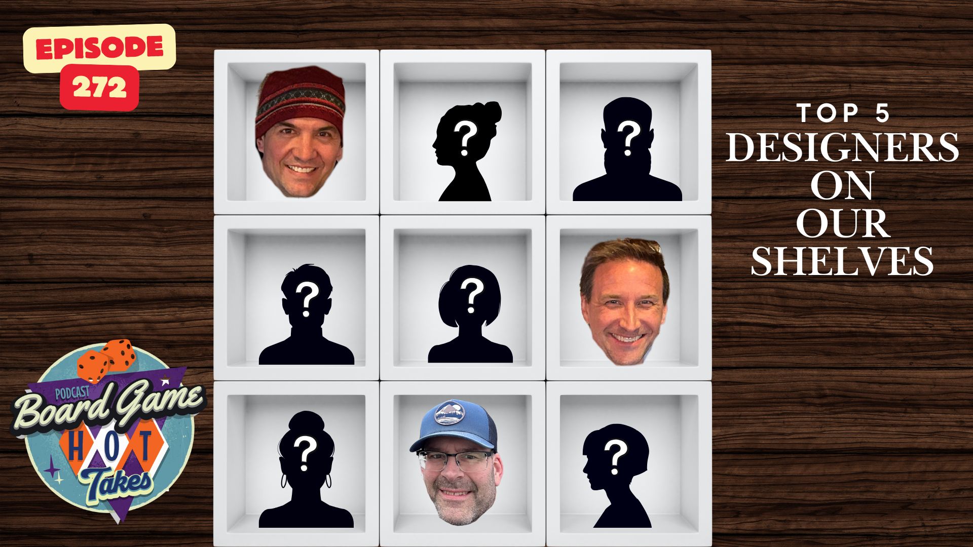 Top 5 Board Game Designers on Our Shelves – Board Game Hot Takes Podcast
