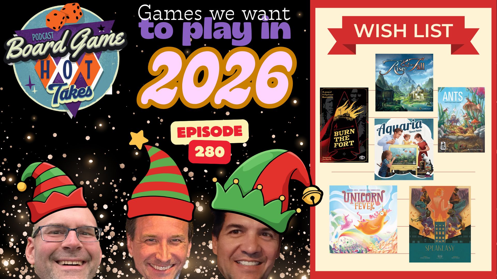 Top 5 Board Games We Want To Play in 2026 – Board Game Hot Takes Podcast